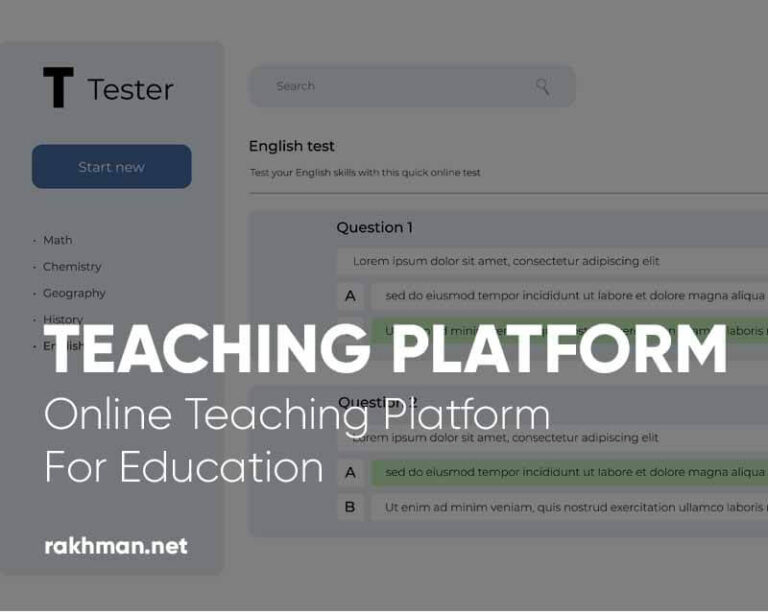 Online Teaching Platform For Education